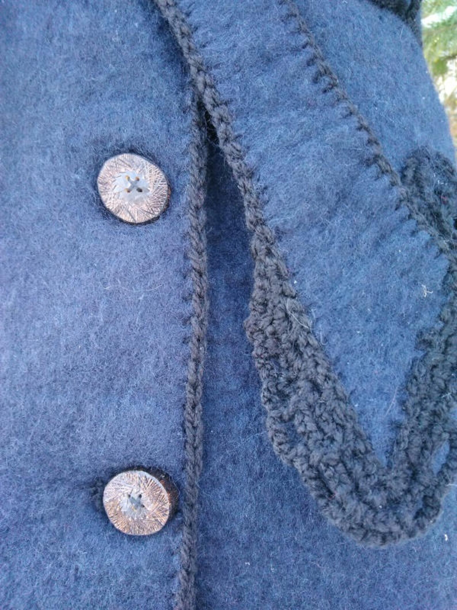 Wool Felt Woman Coat, Hand Made Winter Coat, Boho Coat With Big Hood ...