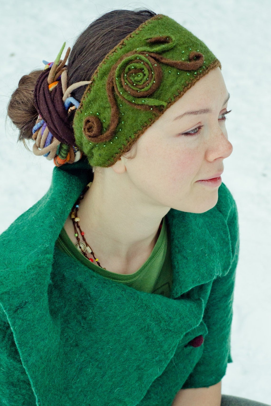 Hand Made Head Band From Merino Wool, Woolen Hair Band - Etsy