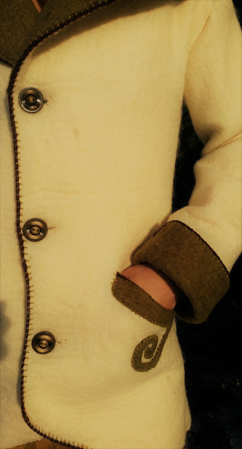 Woolen Winter Coat "tree of Life", Psychedelic Coat for Man and Woman ...