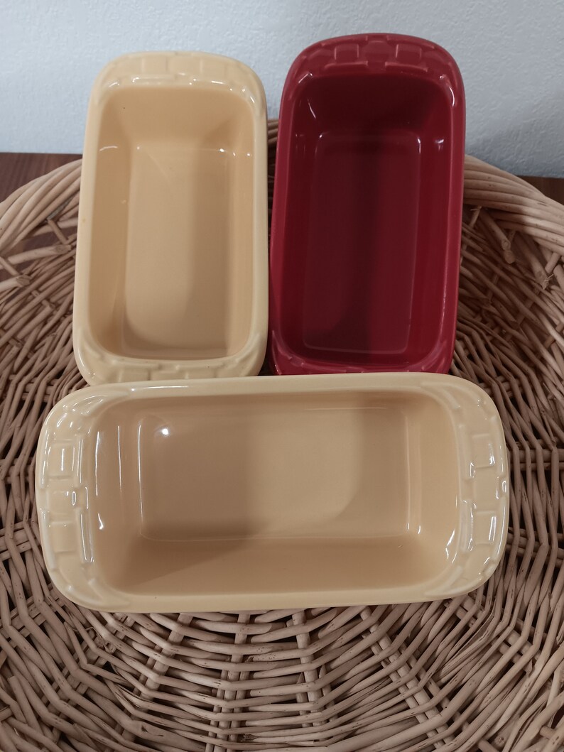 Longaberger Vitrified Pottery Mini Loaf Pan - Etsy