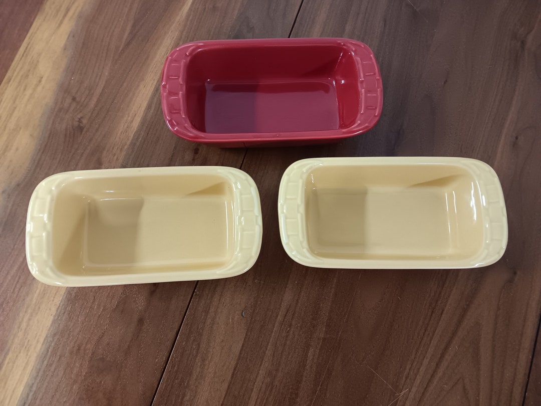 Longaberger Vitrified Pottery Mini Loaf Pan - Etsy