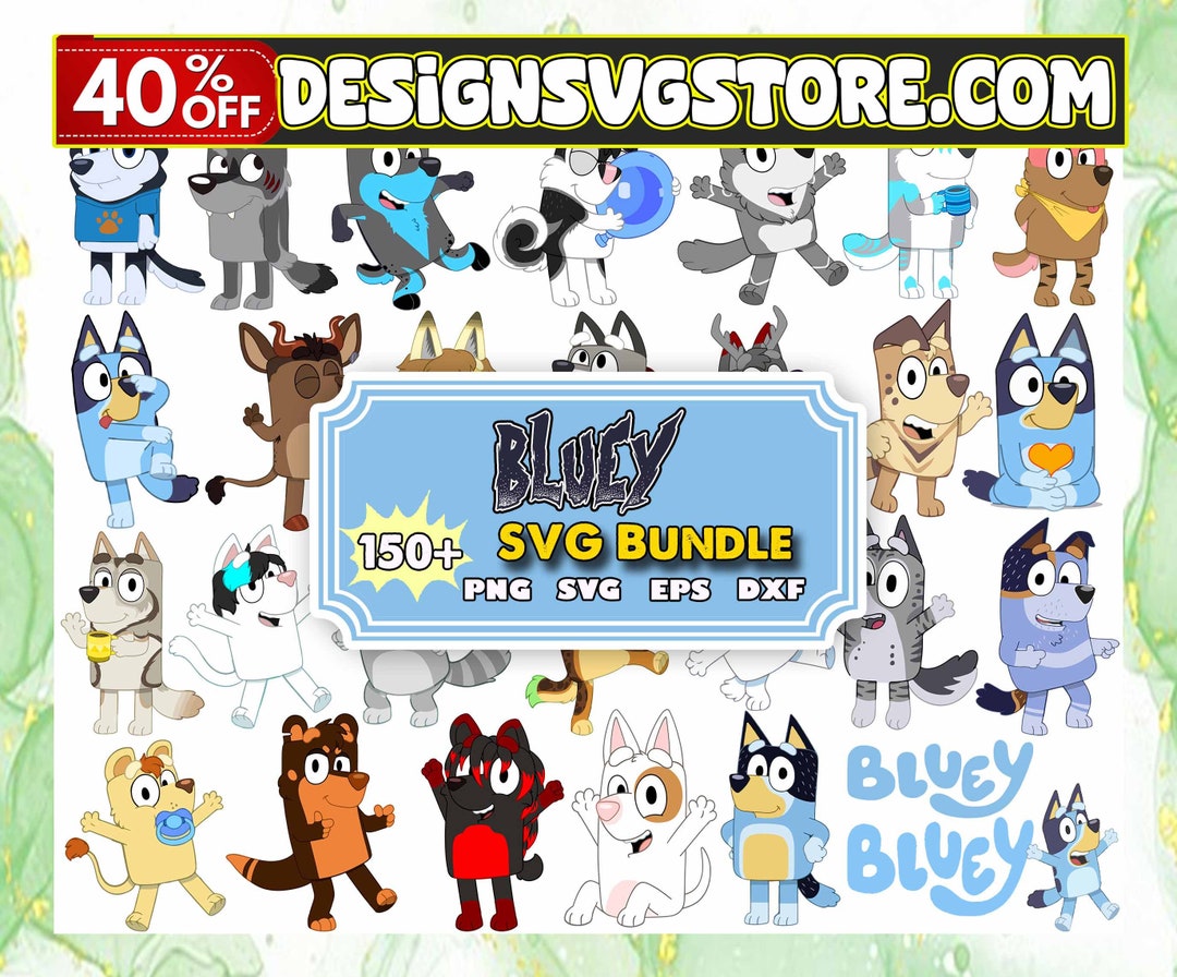 Bluey SVG Bundle Bluey Cut Files for Cricut Bluey Svg - Etsy Australia