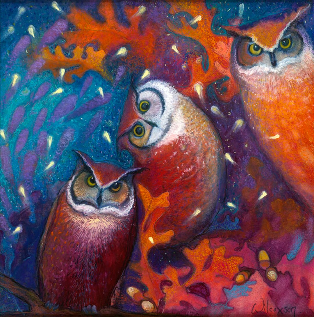 Owl - Barn Owl - Contemporary Art Print / Painting for Your Home ...
