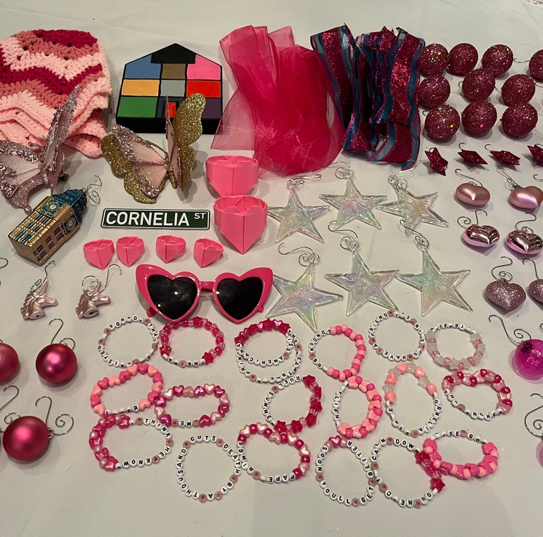 Taylor Swift Lover Album Themed Tree Decorations over 100 Ornaments ...
