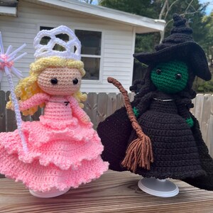 Glinda & Elphaba Wicked Crochet Amigurumi Dolls - Etsy