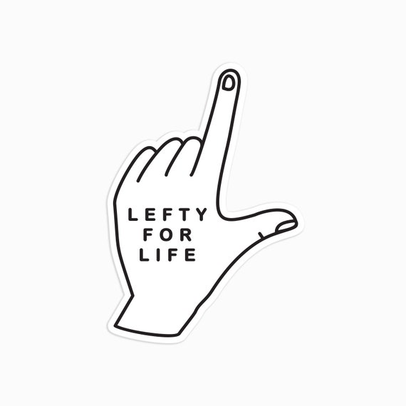 Lefty for Life Sticker - Etsy