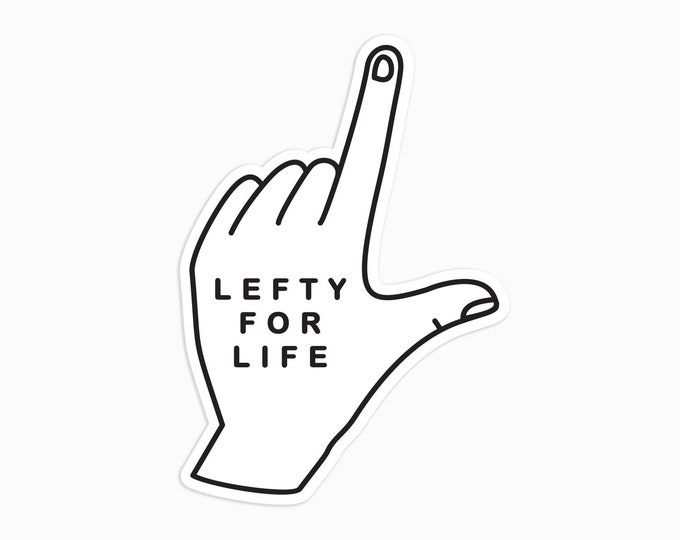 Lefty for Life Sticker - Etsy