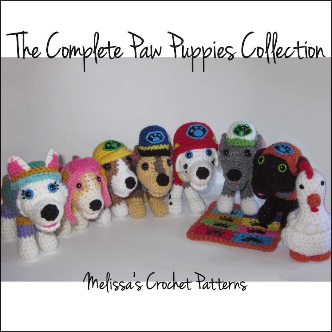 CROCHET PATTERNS - the Complete Paw Puppies Collection - Etsy
