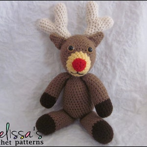 Crochet Pattern Ricky the Reindeer - Etsy