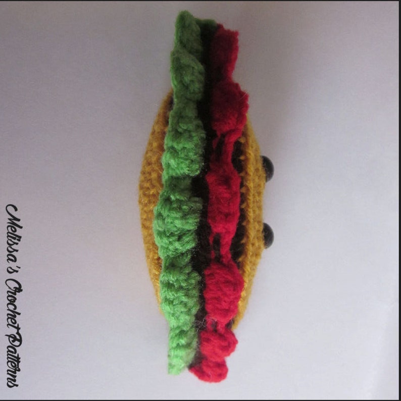 Crochet Pattern Happy Little Taco - Etsy
