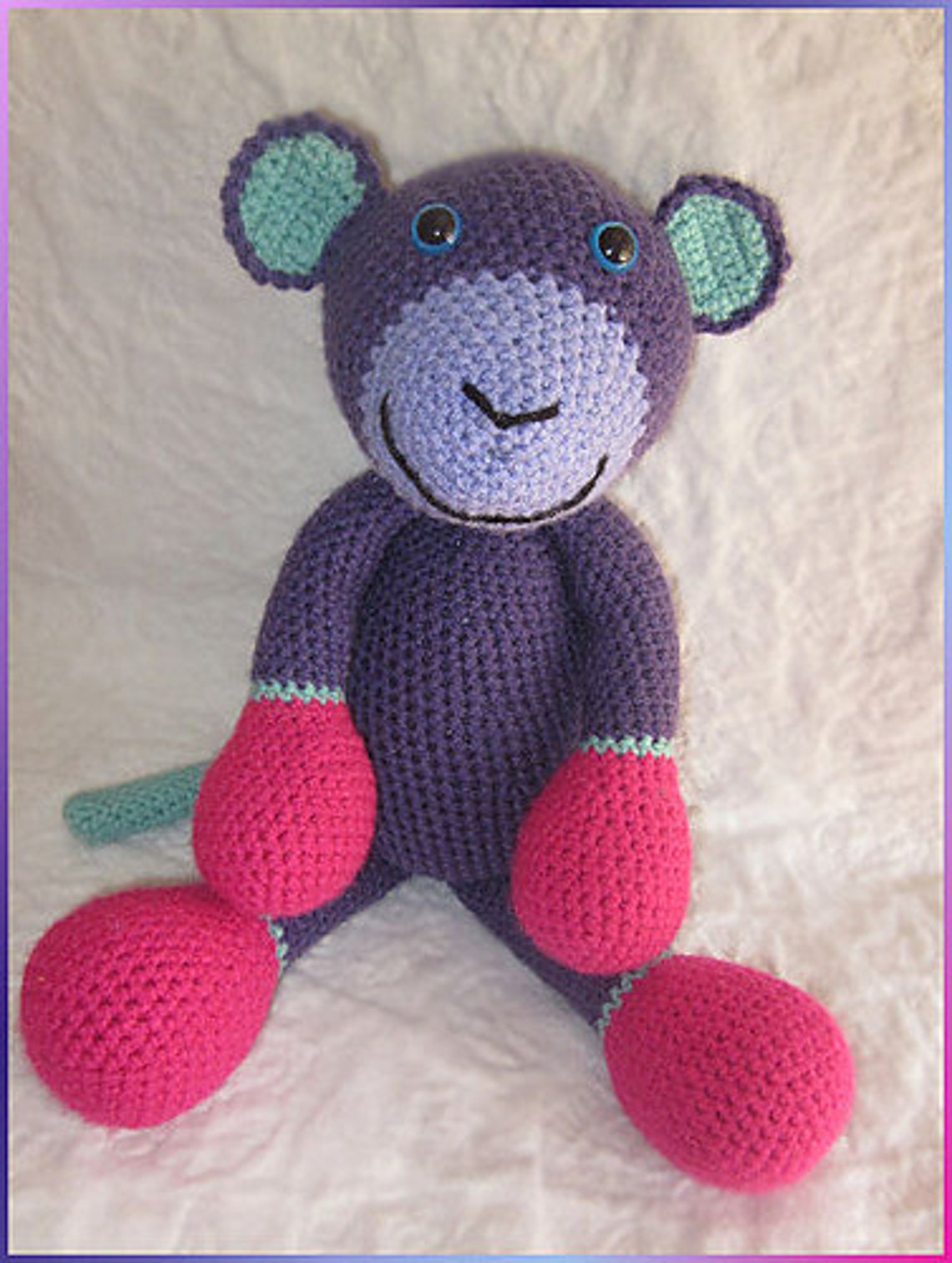 Crochet Pattern Full of Fun Monkey | Etsy