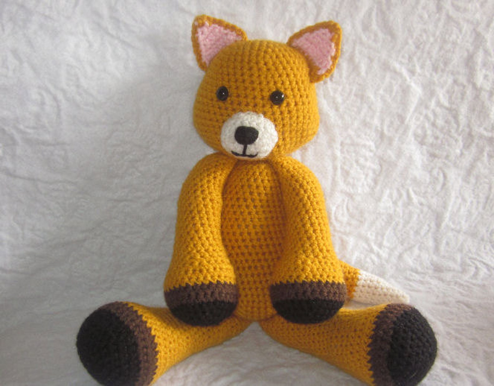 The Adorable Fox Crochet Pattern - Etsy