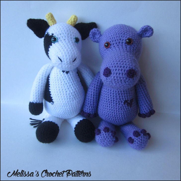 Crochet Pattern - the Cheeky Hippo - Etsy