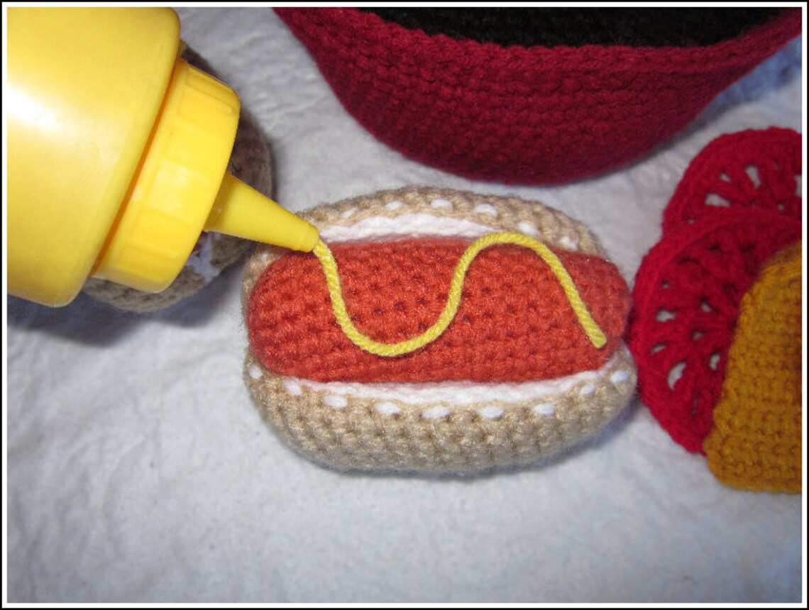 Crochet Pattern BBQ Playset | Etsy