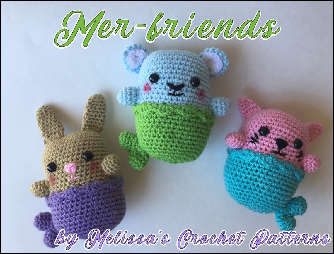 Crochet Pattern Mer-bunny - Etsy