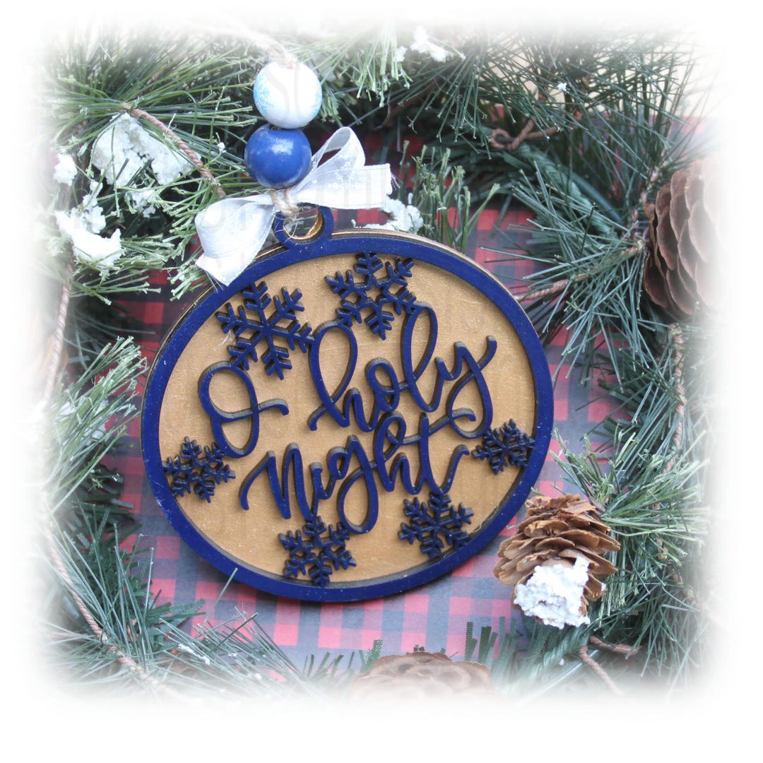 O Holy Night Christmas Ornament, Tree Ornament, Inspirational Ornament ...