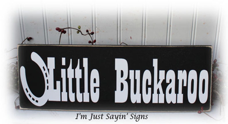 Little Buckaroo Wood Sign - Etsy