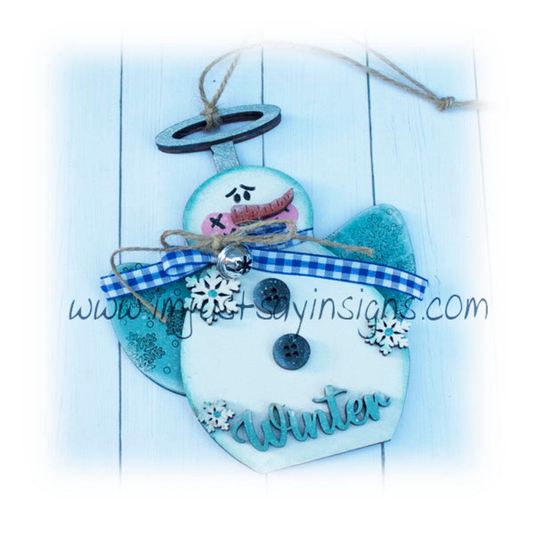 Snow Angel Christmas Ornament, Tree Ornament, Christmas Ornament ...
