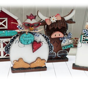 Highland Cow Tier Tray Decor, Cow Lover Decor, Farmhouse Decor ...