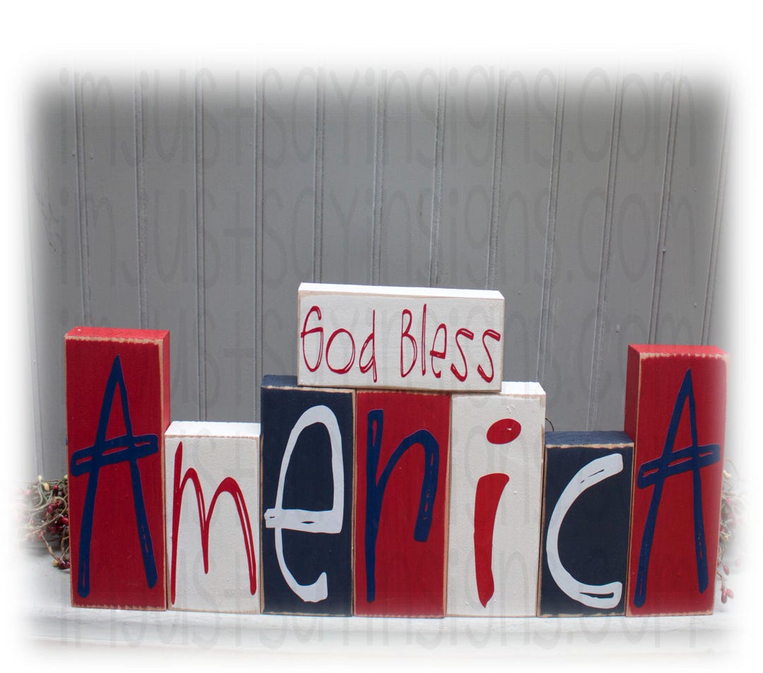 America Wood Blocks - Etsy