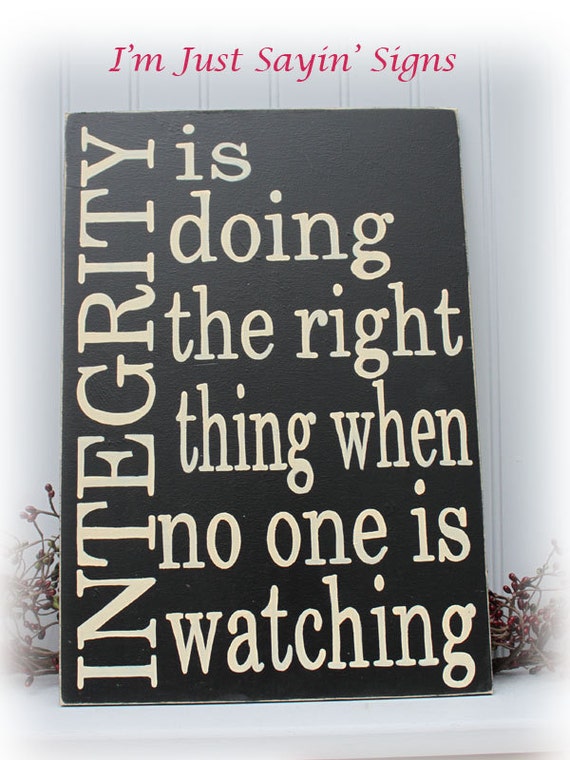 Integrity Sign