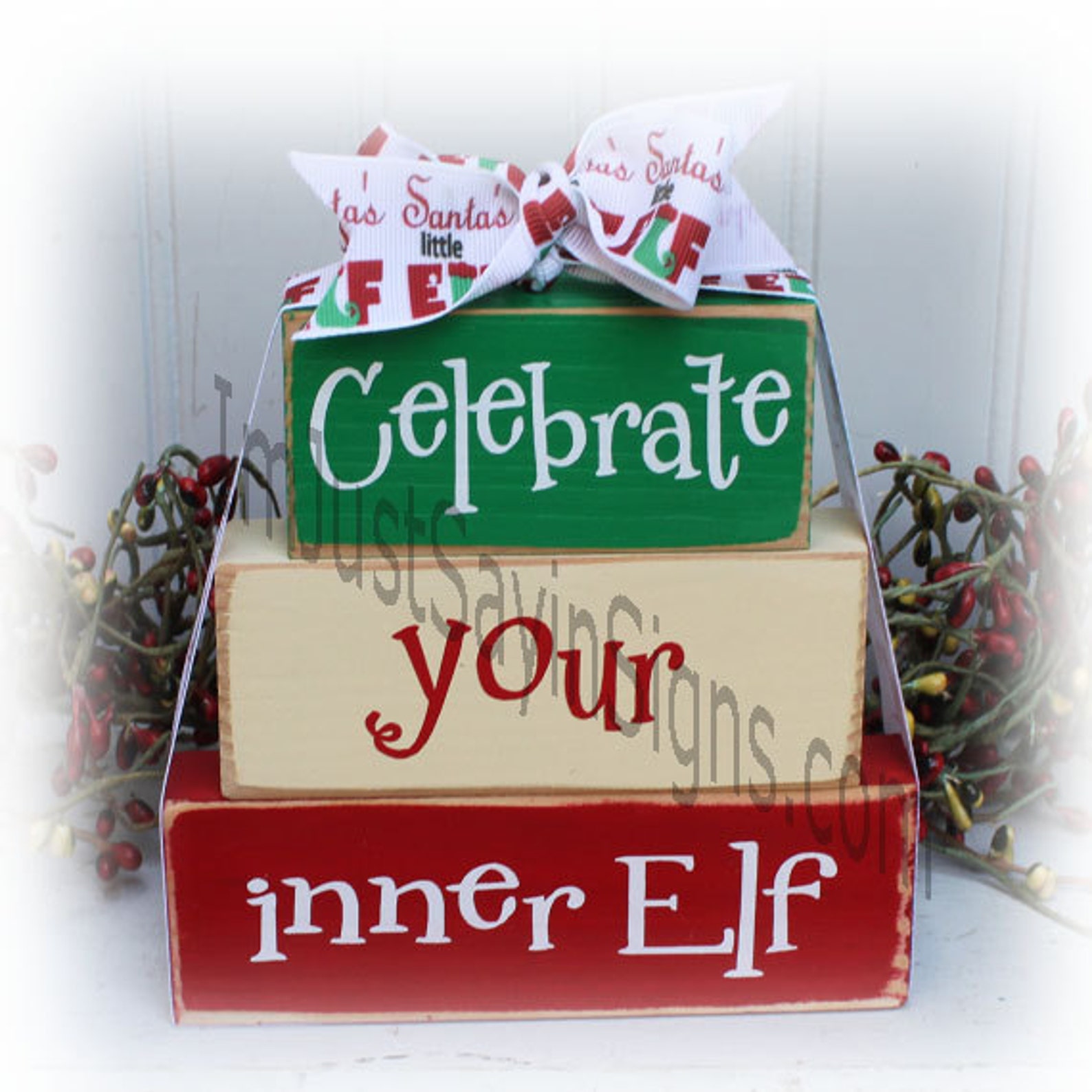 Celebrate Your Inner Elf Itty Bitty Blocks - Etsy