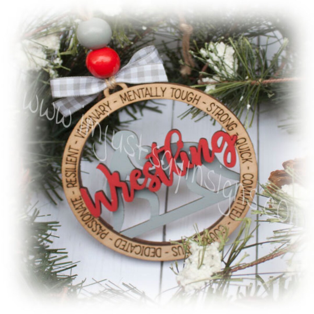 Wrestling Christmas Ornament Tree Ornament Christmas Decor - Etsy