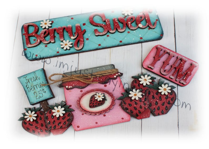 Berry Sweet Interchangeable Farm Truck Door Hanger, Front Door Decor ...