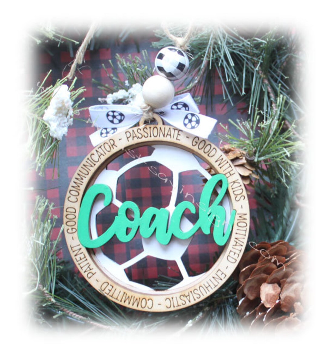 Soccer Coach Ornament-sports Coach Ornament-coach Appreciation - Etsy