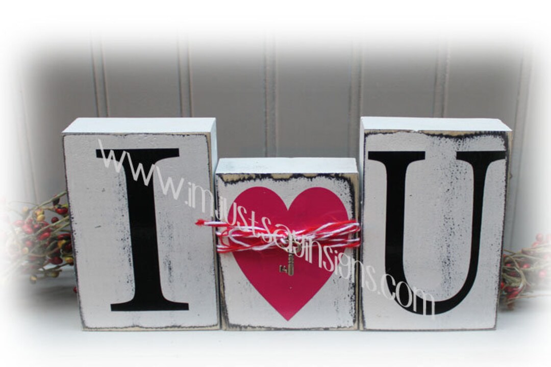 I Love You Block Set - Etsy