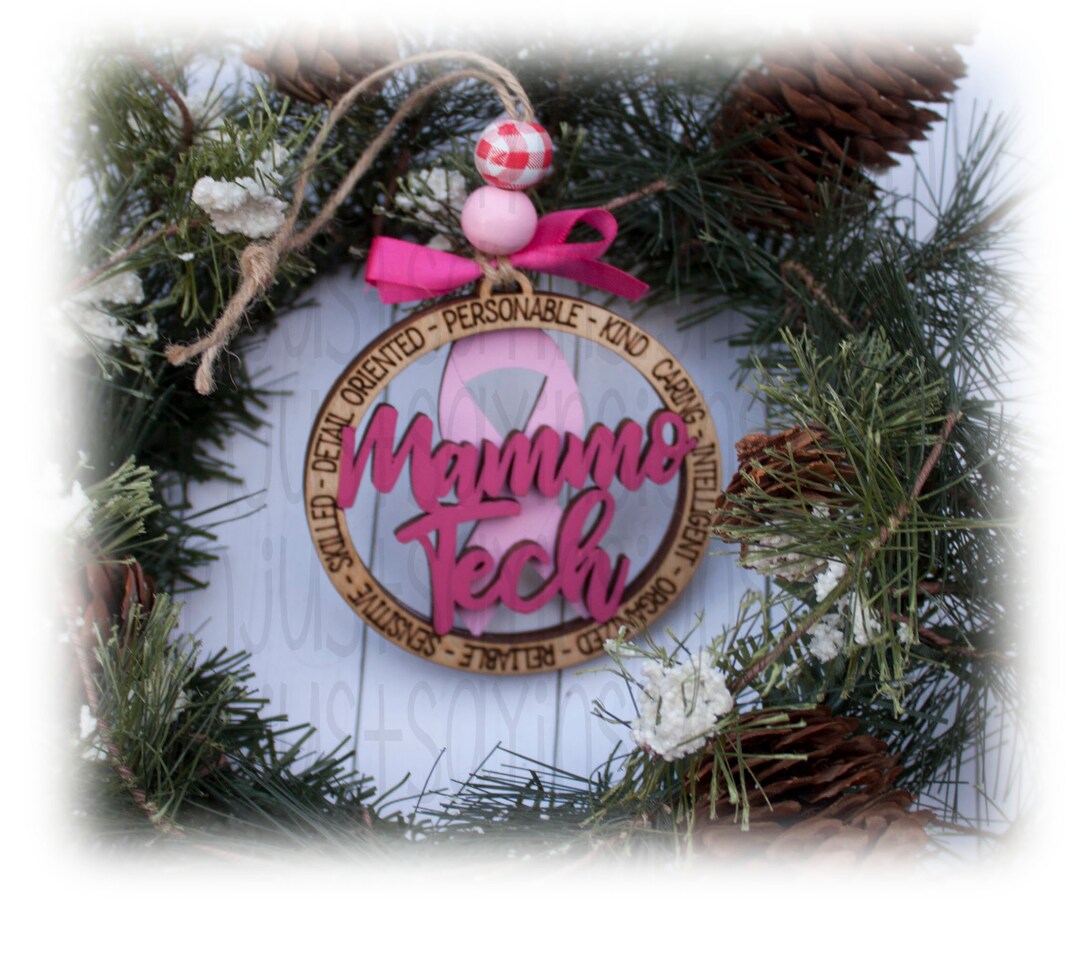 Mammo Tech Christmas Ornament, Medical Profession Ornament, Tree ...