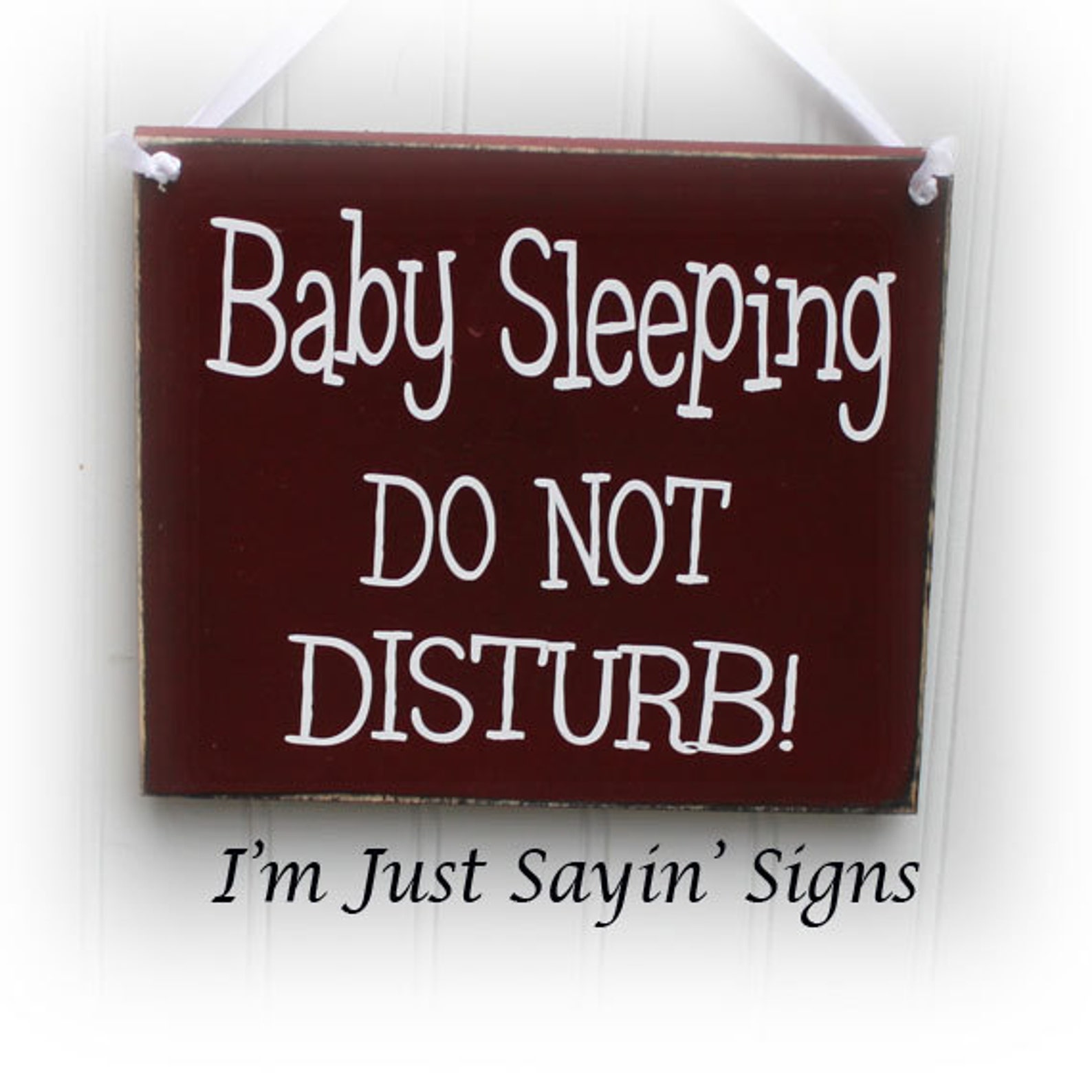 Baby Sleeping Do Not Disturb Wood Sign - Etsy
