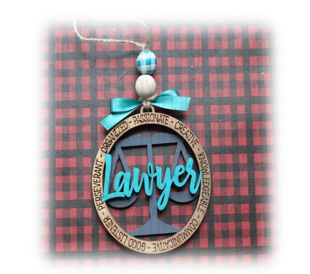 Lawyer Christmas Ornament,tree Ornament, Profession Ornament, Christmas ...