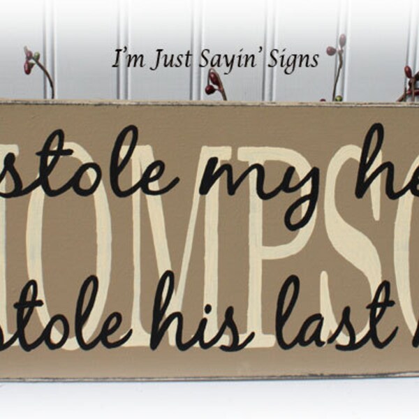 He Stole My Heart - Etsy