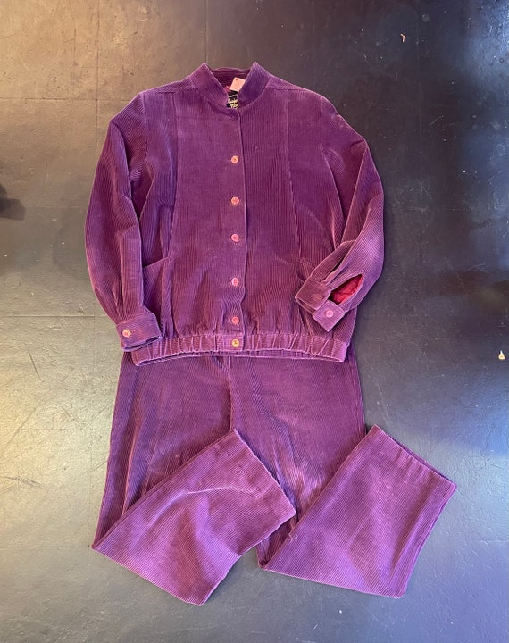 Vintage 1970s Matching Set | 70s 2 Piece Purple Cordu… - Gem