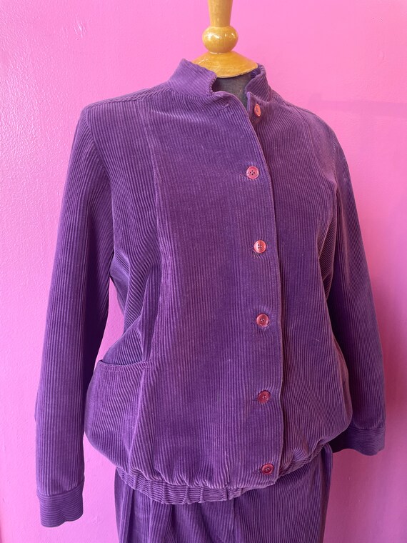 Vintage 1970s Matching Set | 70s 2 Piece Purple Cordu… - Gem