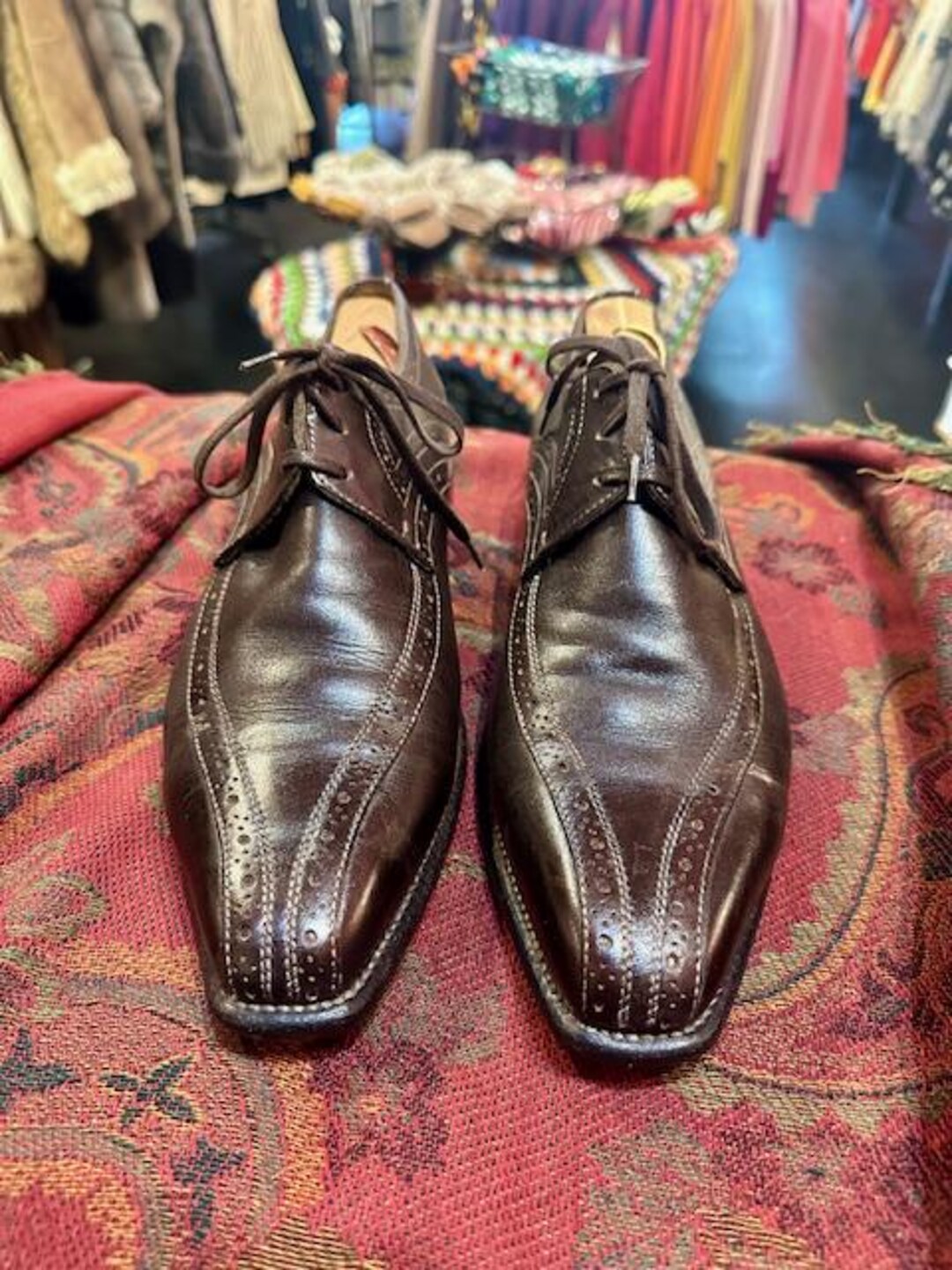 Brown Men Brogues Made in Italy - Etsy