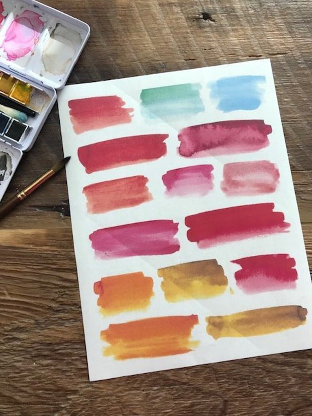 Watercolor Swipes, Instant Download - Etsy