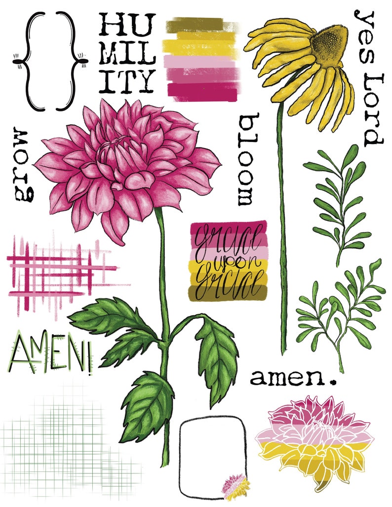 Bloom Bible Journaling Printable - Etsy