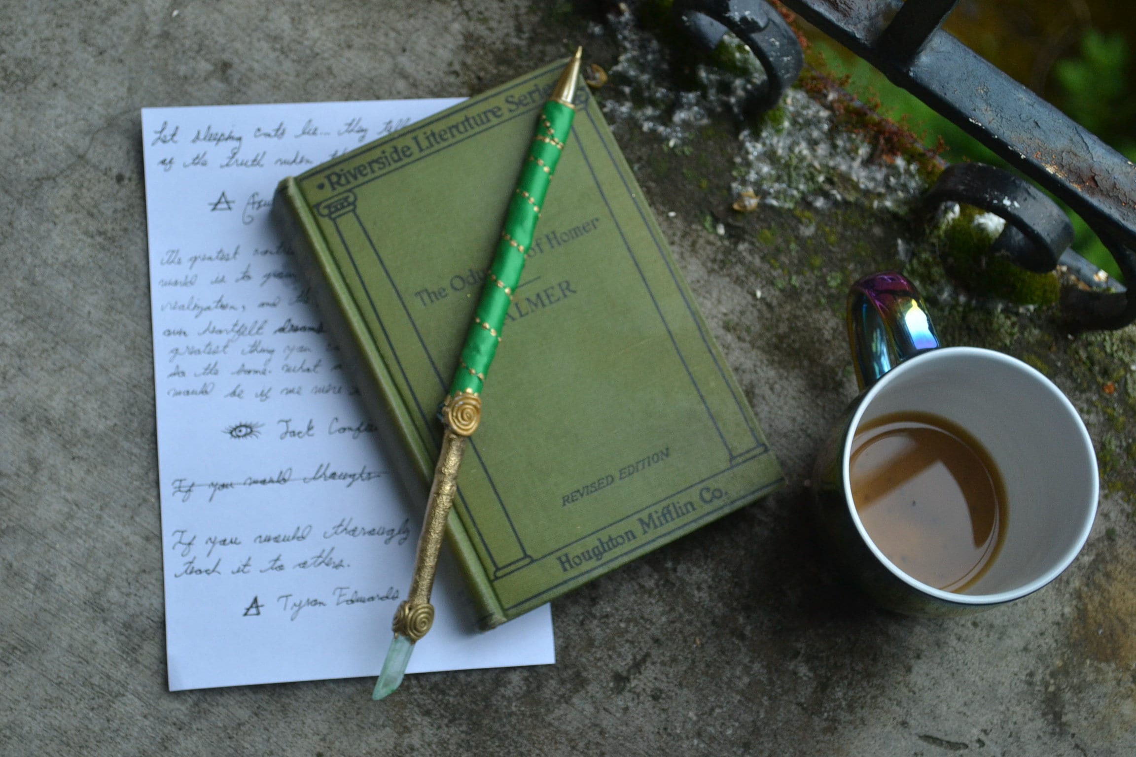 Custom Writing Wand Refillable Crystal Pen. Handcrafted Tree - Etsy