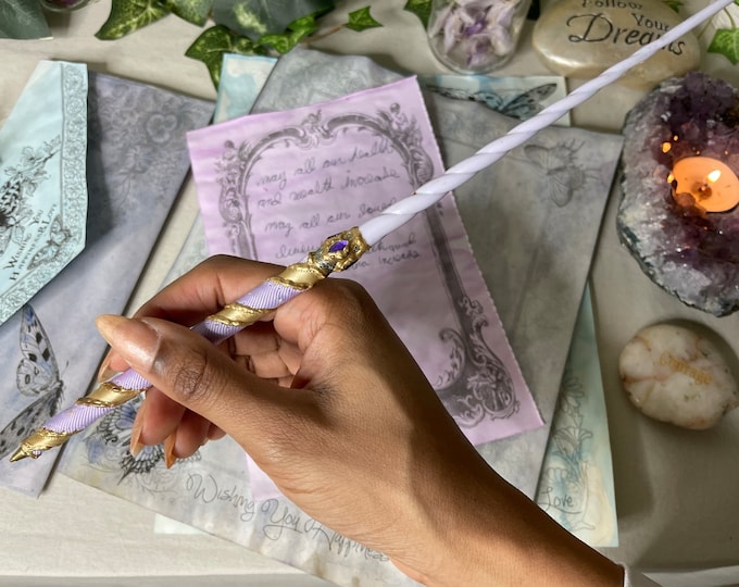Purple and Gold Unicorn Horn Magic Wand Writing Pen to Use With Your ...