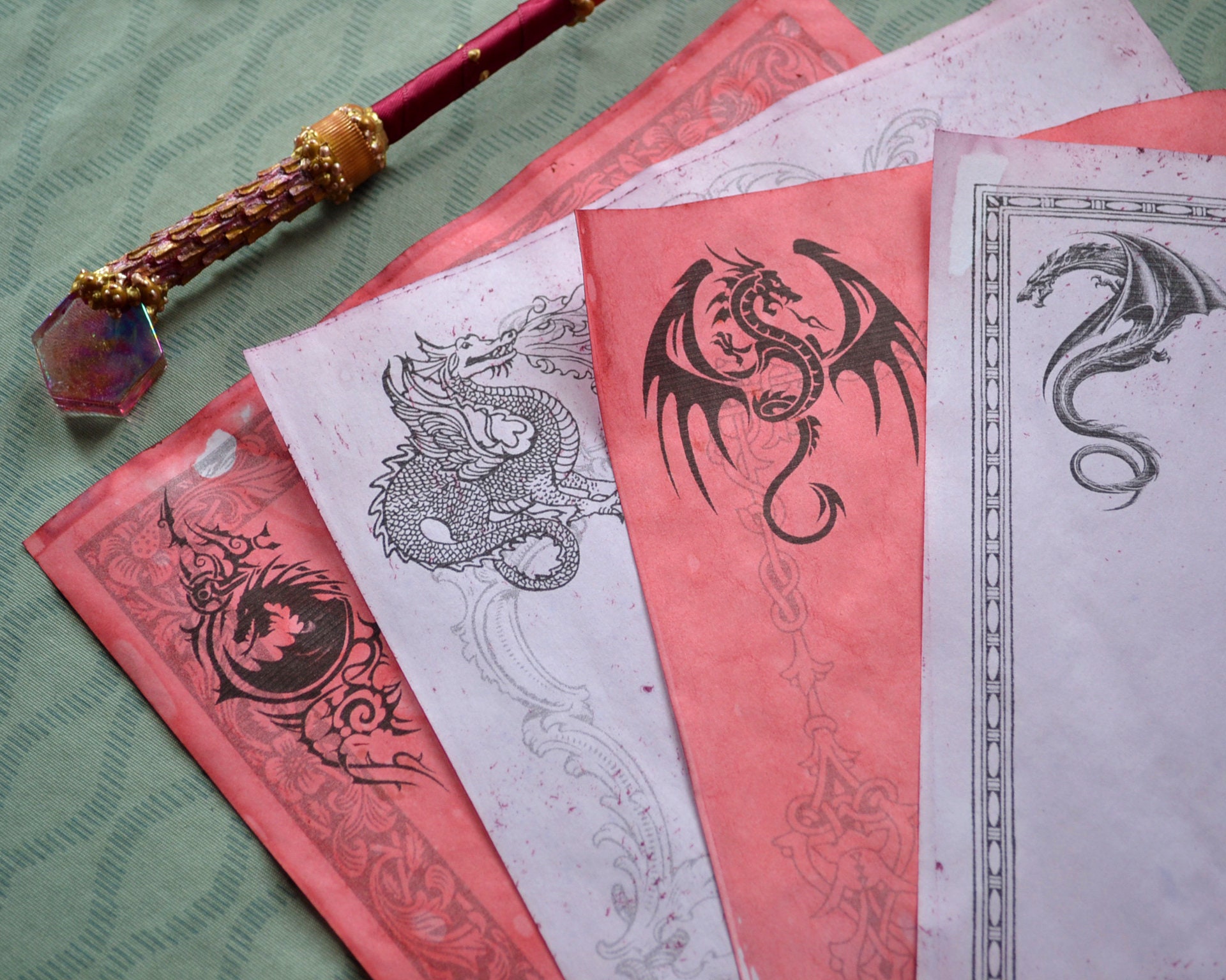 40 Digital Dragon Book of Shadows Sheets / Draconic Journal - Etsy