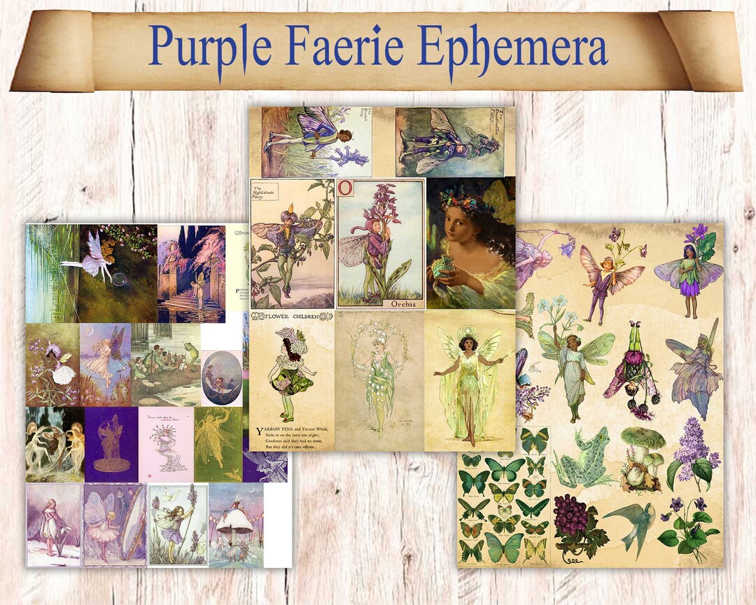 27 Printable Cottagecore Faerie Junk Journaling Ephemera for a ...