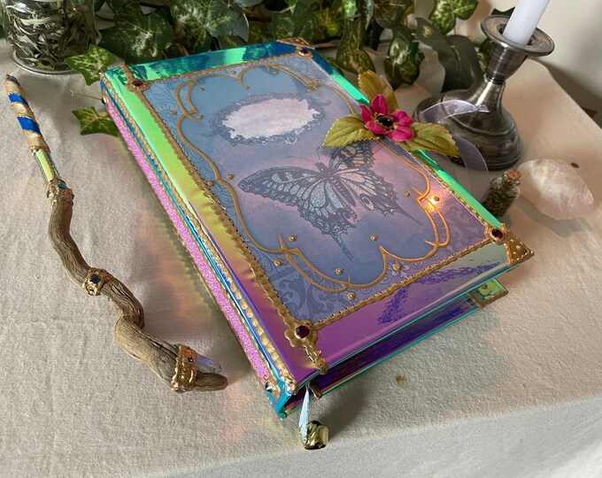 Butterfly Book of Shadows. Butterflies Grimoire. Purple Fairy Wings ...