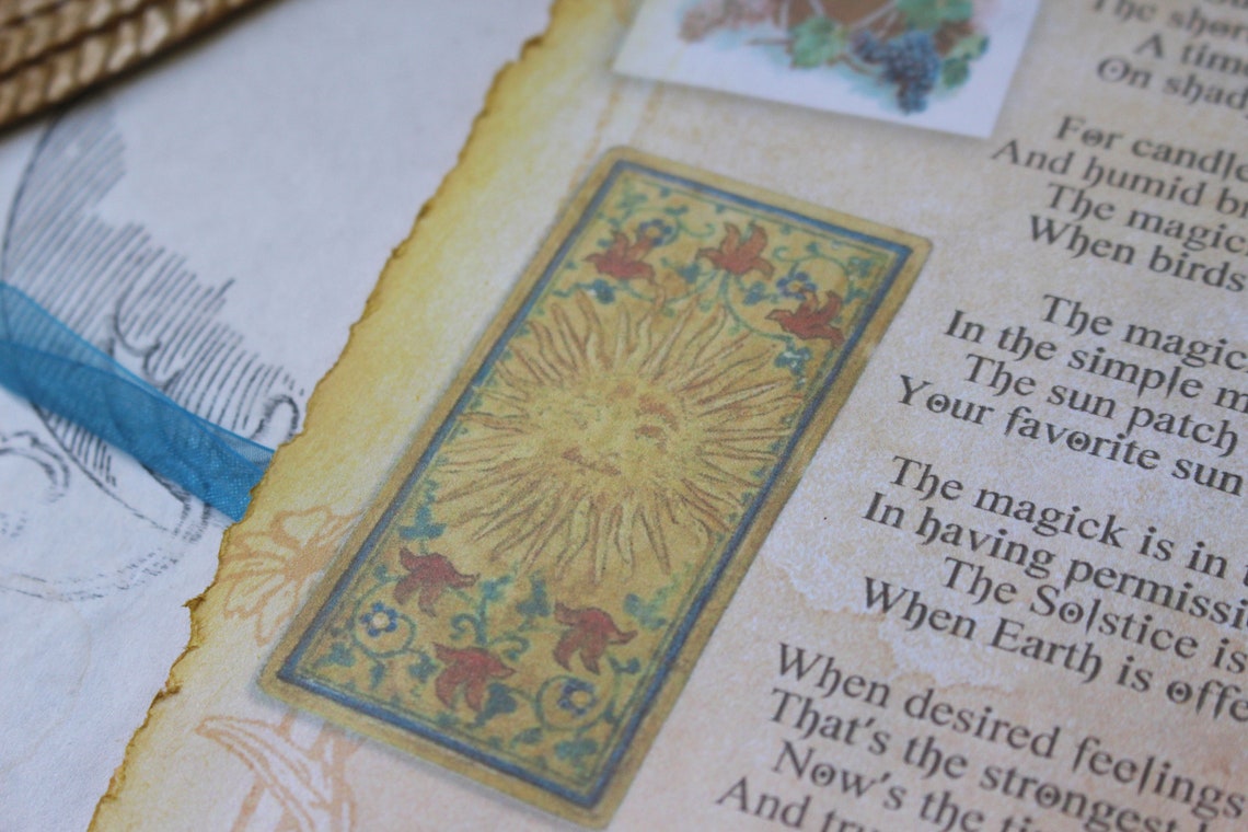 Summer Solstice Book of Shadows Page: Litha Sabbat Poem. - Etsy