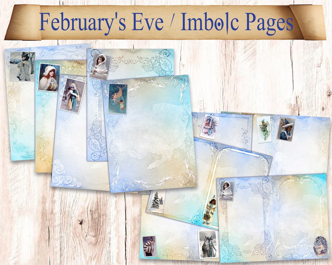 40 Digital Winter Witch Book of Shadows Sheets / Pagan Journal Download ...