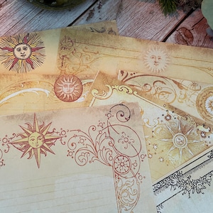 320 Sun Book of Shadows Printable Pages. Solar Illustrations ...