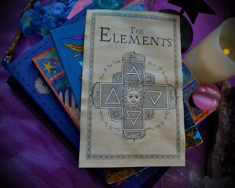 Printable Book of Shadows Binder Pages of Elements | Etsy