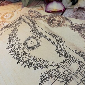 320 Sun Book of Shadows Printable Pages. Solar Illustrations ...