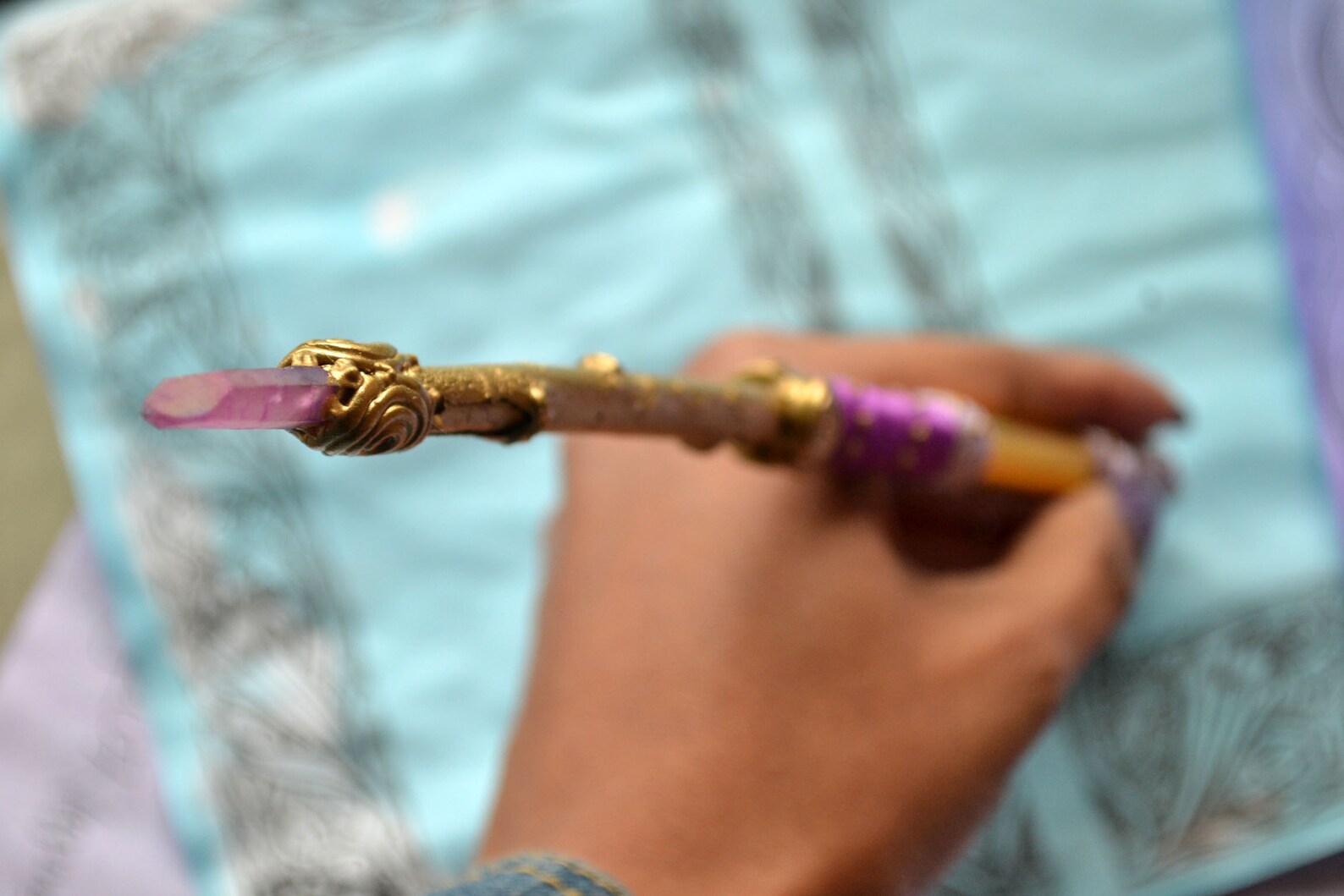 Custom Writing Wand Refillable Crystal Pen. Handcrafted Tree - Etsy